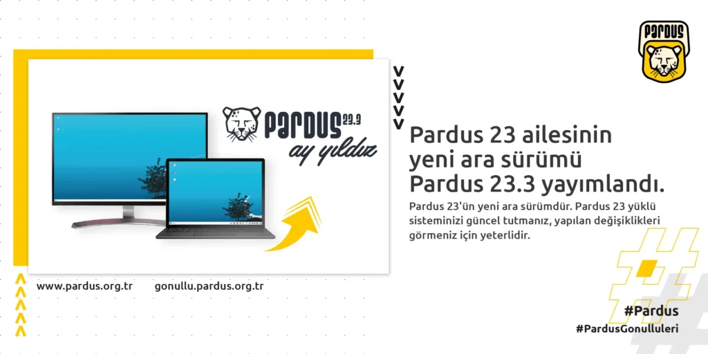 Pardus 23.3 Sürümü Yayımlandı - Pardus - TÜBİTAK